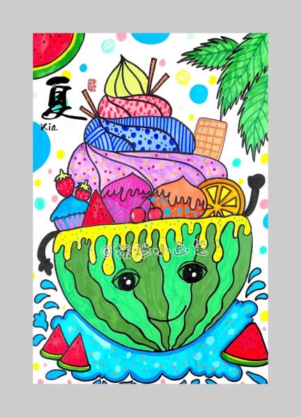 水果沙拉卡通图片怎么做_卡通水果沙拉简笔画教程-第2张图片-山城妙识