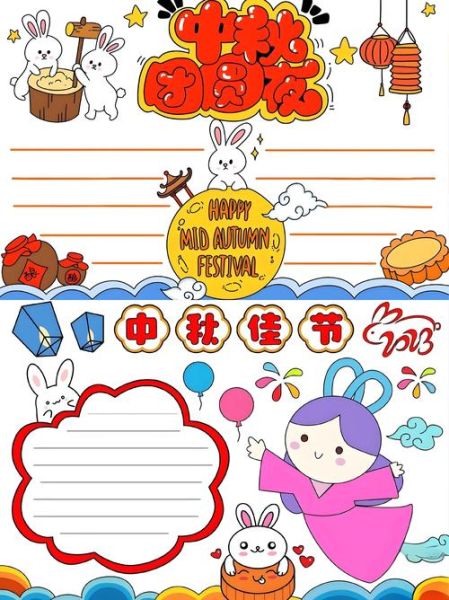 中秋节手抄报第一名_如何设计-第3张图片-山城妙识