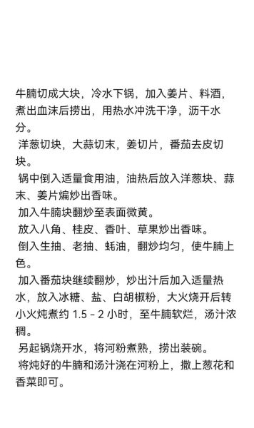 牛腩粉里的牛腩怎么做_牛腩粉牛腩配方-第1张图片-山城妙识 牛腩粉里的牛腩怎么做_牛腩粉牛腩配方-第1张图片-山城妙识