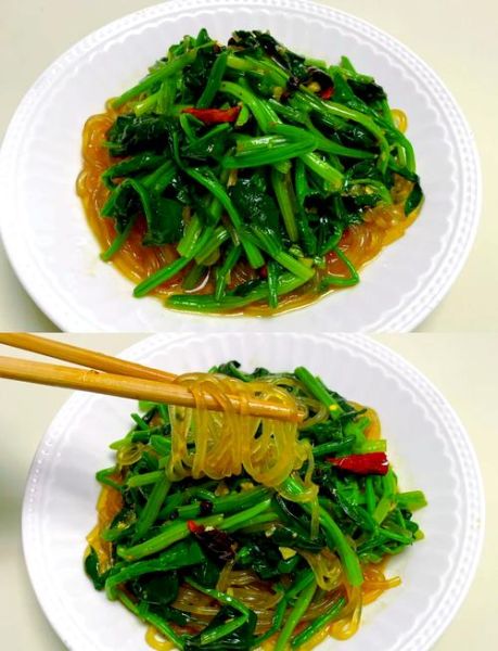 菠菜拌粉丝怎么做_菠菜拌粉丝的家常做法-第1张图片-山城妙识