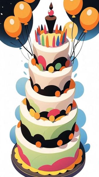 生日蛋糕卡通图片大全_如何挑选可爱又高清的素材-第2张图片-山城妙识