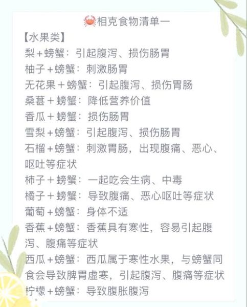 螃蟹不能和什么蔬菜一起吃_相克蔬菜全解析-第1张图片-山城妙识