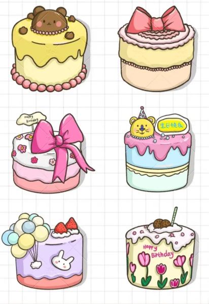 生日蛋糕简笔画彩色可爱_怎么画-第2张图片-山城妙识 生日蛋糕简笔画彩色可爱_怎么画-第2张图片-山城妙识