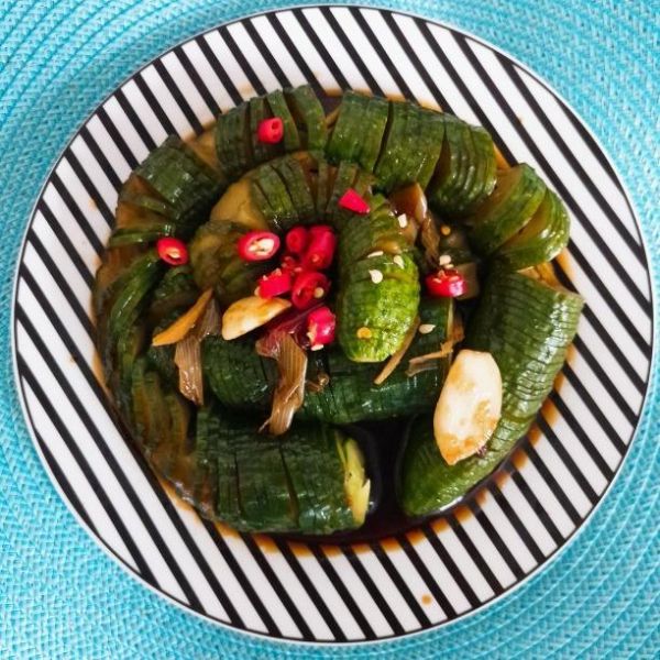 蛇皮黄瓜怎么切_天津蛇皮黄瓜做法-第2张图片-山城妙识