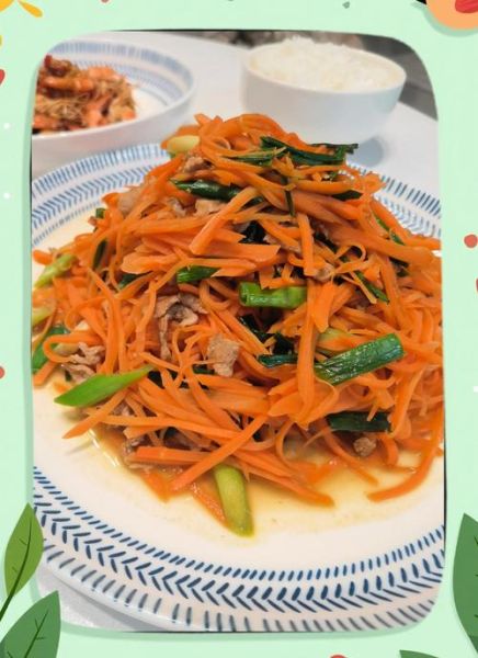 胡萝卜怎么炒好吃_胡萝卜炒肉的家常做法-第3张图片-山城妙识