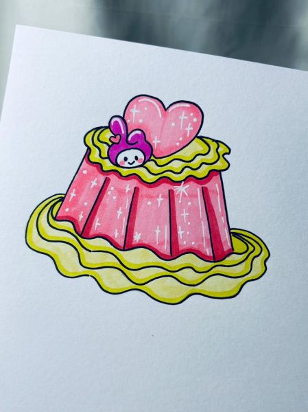 小蛋糕简笔画图片大全_怎么画简单又好看-第1张图片-山城妙识