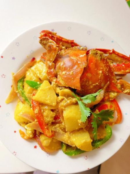 咖喱梭子蟹怎么做_咖喱梭子蟹的做法步骤-第1张图片-山城妙识