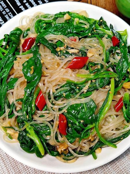 菠菜炒粉丝怎么做_菠菜炒粉丝的家常做法-第2张图片-山城妙识 菠菜炒粉丝怎么做_菠菜炒粉丝的家常做法-第2张图片-山城妙识