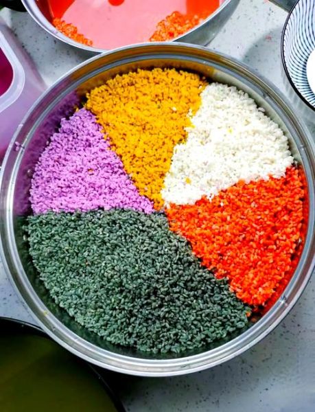 五色糯米饭怎么做_正宗五色糯米饭配方-第1张图片-山城妙识