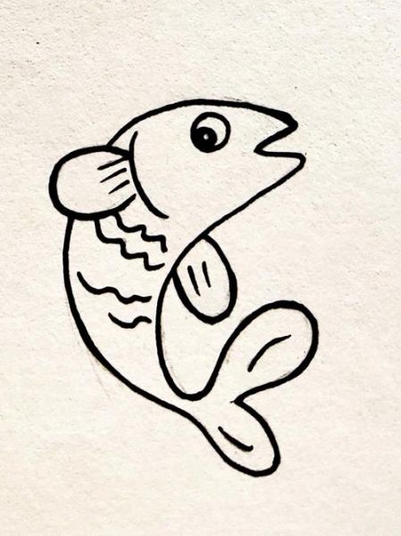 简笔画100种画鱼图片_怎么画-第1张图片-山城妙识 简笔画100种画鱼图片_怎么画-第1张图片-山城妙识