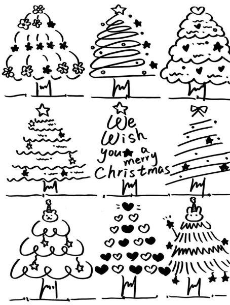 圣诞节手绘图片怎么画_圣诞节手绘图片素材哪里找-第1张图片-山城妙识