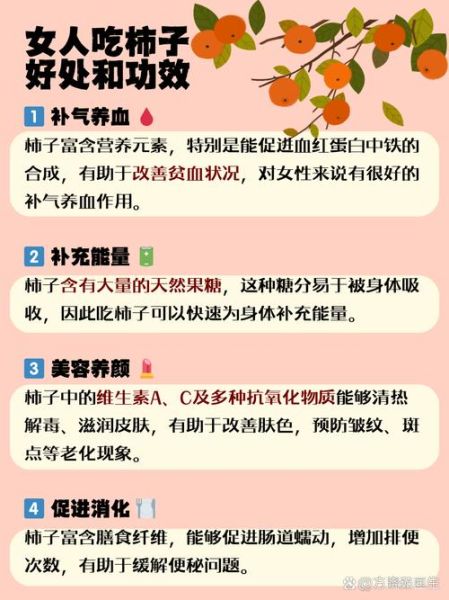 女人吃柿子的好处有哪些_女人吃柿子能减肥吗-第3张图片-山城妙识