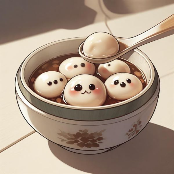 汤圆图片可爱卡通_汤圆卡通图怎么画-第1张图片-山城妙识