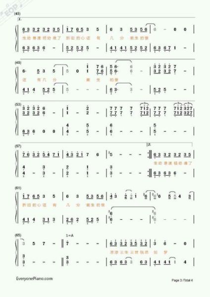 凉凉简谱钢琴_如何快速上手-第2张图片-山城妙识 凉凉简谱钢琴_如何快速上手-第2张图片-山城妙识