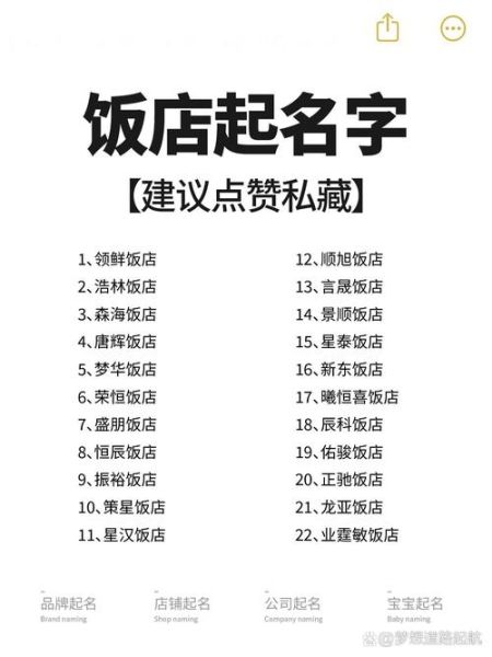 家常小餐馆名字大全_如何取一个让顾客记住的店名-第2张图片-山城妙识