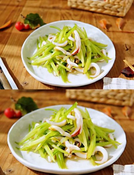 西芹炒鱿鱼怎么炒才嫩_西芹炒鱿鱼的家常做法-第1张图片-山城妙识