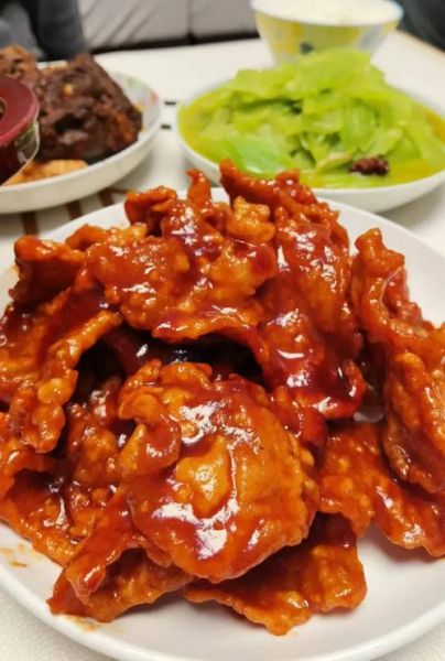 番茄酱锅包肉家常做法_锅包肉怎么做好吃又酥脆-第1张图片-山城妙识