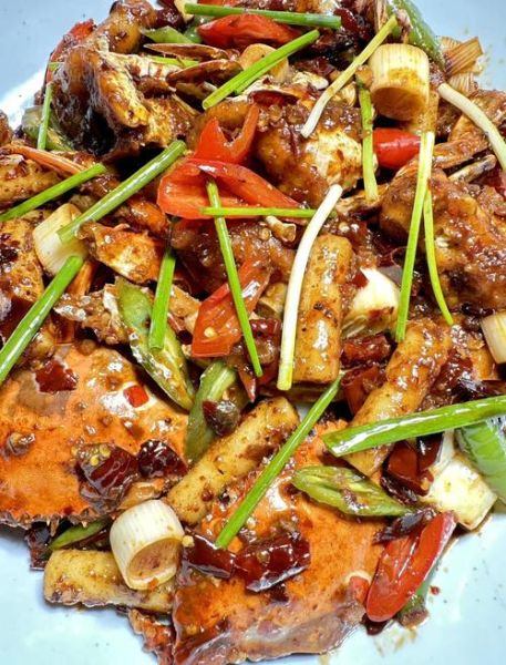 香辣蟹炒年糕怎么做_香辣蟹炒年糕家常做法-第1张图片-山城妙识