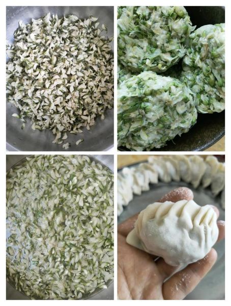 槐花素饺子怎么做_槐花素饺子馅怎么调-第3张图片-山城妙识