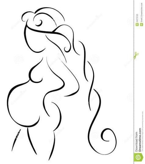 孕妇照片肚子图可爱画_怎么画简单又萌-第3张图片-山城妙识