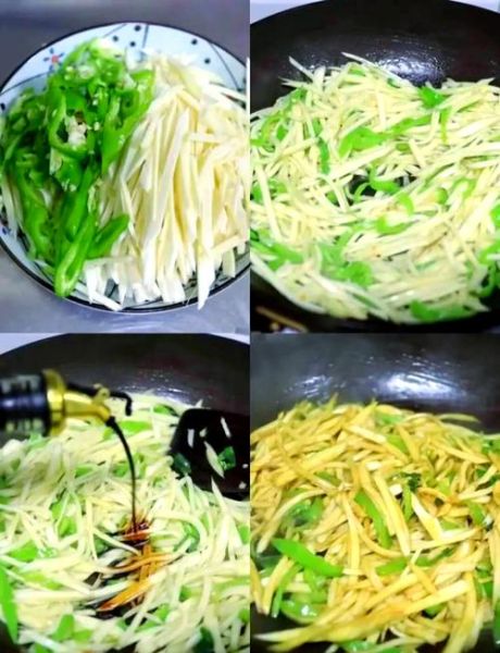 茭白青椒炒肉丝怎么做_茭白青椒炒肉丝窍门-第1张图片-山城妙识