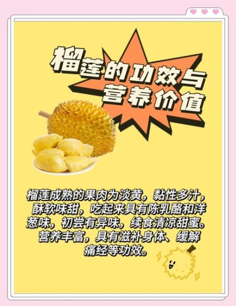 榴莲的营养价值及功效与作用禁忌_哪些人不能吃榴莲-第3张图片-山城妙识