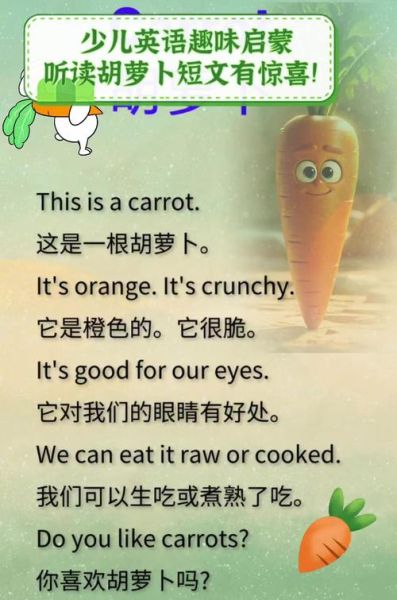 萝卜英语怎么说_萝卜英文发音怎么读-第2张图片-山城妙识