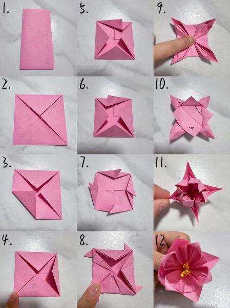 折纸花怎么做_四步折纸花教程-第3张图片-山城妙识 折纸花怎么做_四步折纸花教程-第3张图片-山城妙识