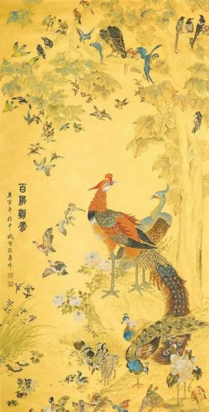 百鸟朝凤图寓意是什么_如何鉴赏百鸟朝凤图-第1张图片-山城妙识