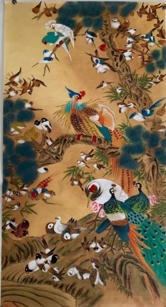 百鸟朝凤图寓意是什么_如何鉴赏百鸟朝凤图-第3张图片-山城妙识