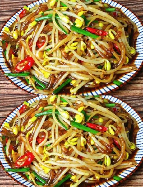 绿豆芽炒粉条怎么炒不粘锅_绿豆芽炒粉条的家常做法-第1张图片-山城妙识 绿豆芽炒粉条怎么炒不粘锅_绿豆芽炒粉条的家常做法-第1张图片-山城妙识
