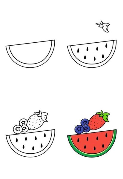 夏天水果简笔画怎么画_夏天水果简笔画有哪些-第2张图片-山城妙识 夏天水果简笔画怎么画_夏天水果简笔画有哪些-第2张图片-山城妙识