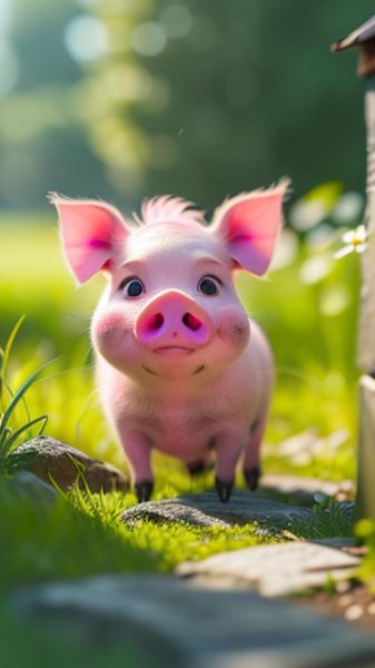 猪图片大全可爱_呆萌小猪怎么拍-第3张图片-山城妙识