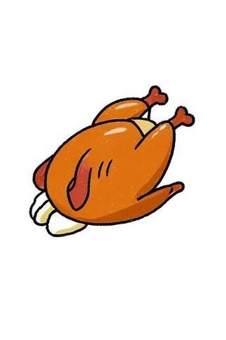 北京烤鸭简笔画怎么画_北京烤鸭图片简笔画教程-第1张图片-山城妙识