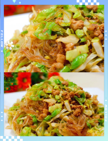 甘蓝炒粉丝怎么做_甘蓝炒粉丝的家常做法-第1张图片-山城妙识 甘蓝炒粉丝怎么做_甘蓝炒粉丝的家常做法-第1张图片-山城妙识