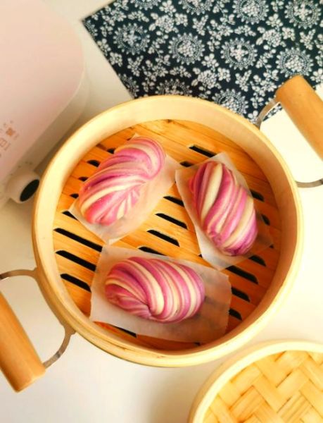 紫薯花卷怎么做_紫薯花卷花样做法大全-第3张图片-山城妙识