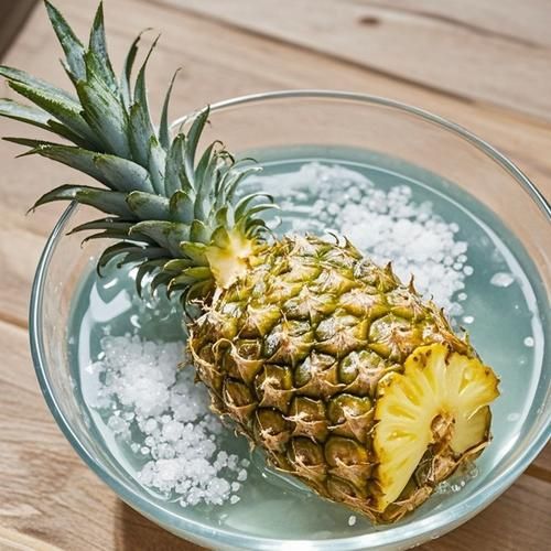 菠萝泡盐水用冷水还是热水_正确做法与口感差异-第1张图片-山城妙识