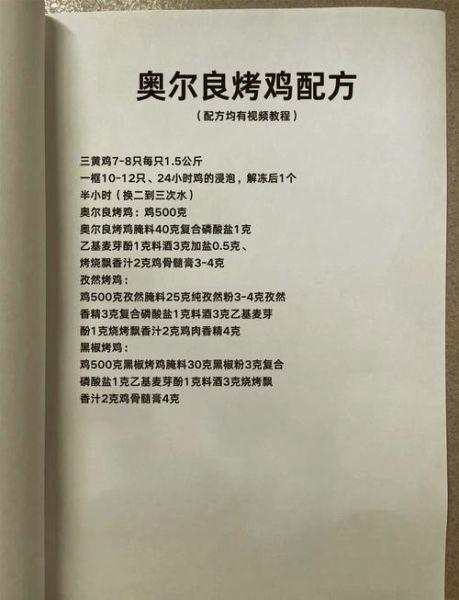 烤鸡腿腌料配方_怎么做才入味-第1张图片-山城妙识