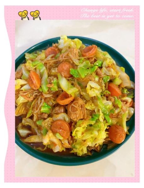 卷心菜炒粉丝怎么炒不粘锅_卷心菜炒粉丝的家常做法-第1张图片-山城妙识