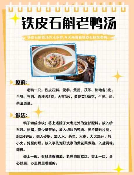 石斛老鸭汤的功效与作用_适合什么人喝-第3张图片-山城妙识