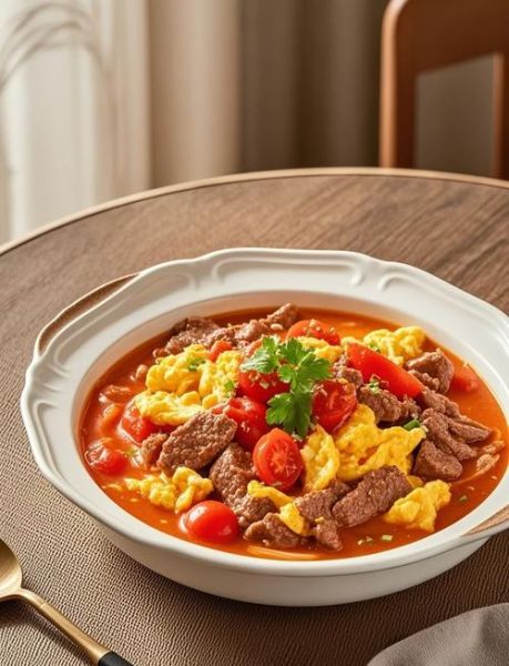 番茄炒牛肉怎么做最好吃_番茄炒牛肉嫩滑不柴的秘诀-第1张图片-山城妙识