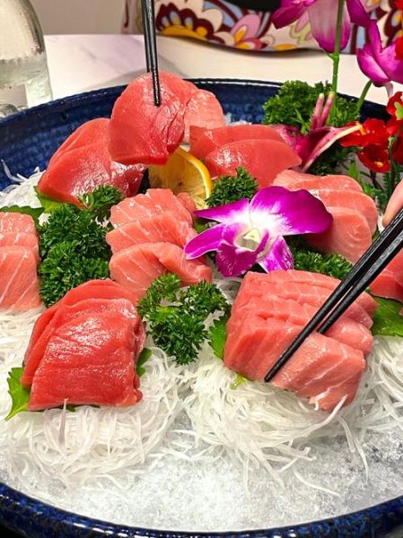 金枪鱼刺身摆盘造型_怎么摆才高级-第2张图片-山城妙识