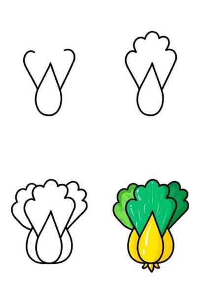 蔬菜简笔画大全_如何教孩子画蔬菜-第1张图片-山城妙识