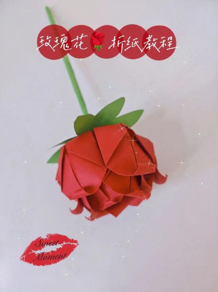 折纸玫瑰怎么折_4步折纸花玫瑰教程-第3张图片-山城妙识