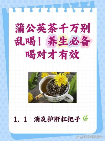 蒲公英茶的功效与作用_蒲公英茶泡水喝的禁忌-第2张图片-山城妙识
