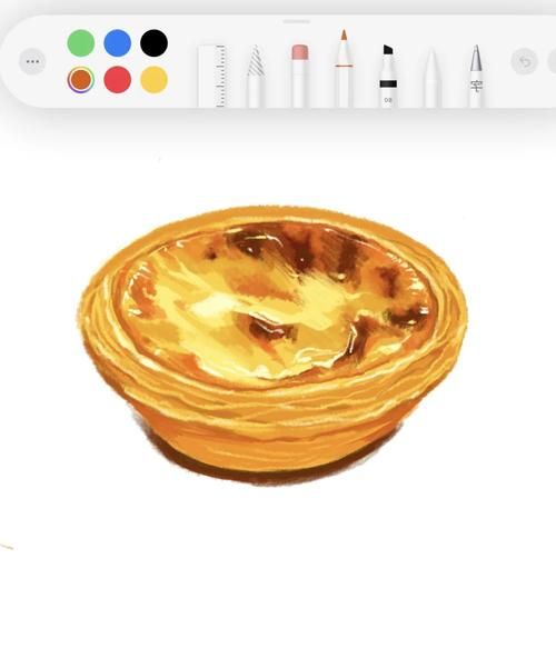 蛋挞图片卡通怎么画_卡通蛋挞简笔画教程-第1张图片-山城妙识