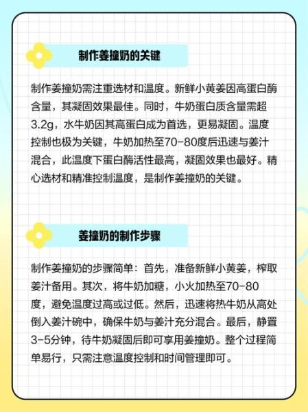 姜撞奶为什么不凝固_姜撞奶凝固失败原因-第2张图片-山城妙识