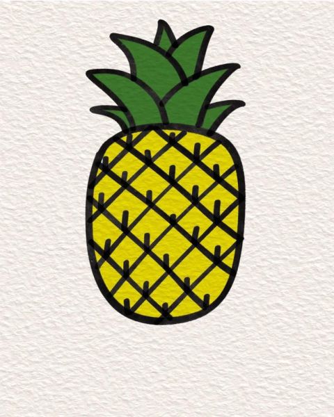 菠萝图片卡通_如何画可爱菠萝-第1张图片-山城妙识 菠萝图片卡通_如何画可爱菠萝-第1张图片-山城妙识