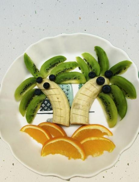简单创意水果拼盘图片_怎么摆盘好看-第3张图片-山城妙识
