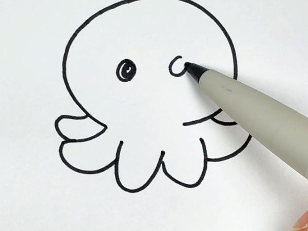 小章鱼简笔画怎么画_小章鱼简笔画图片大全-第2张图片-山城妙识